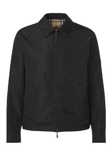 Burberry Bloomsbury Check Reversible Zip-up Jacket - Black