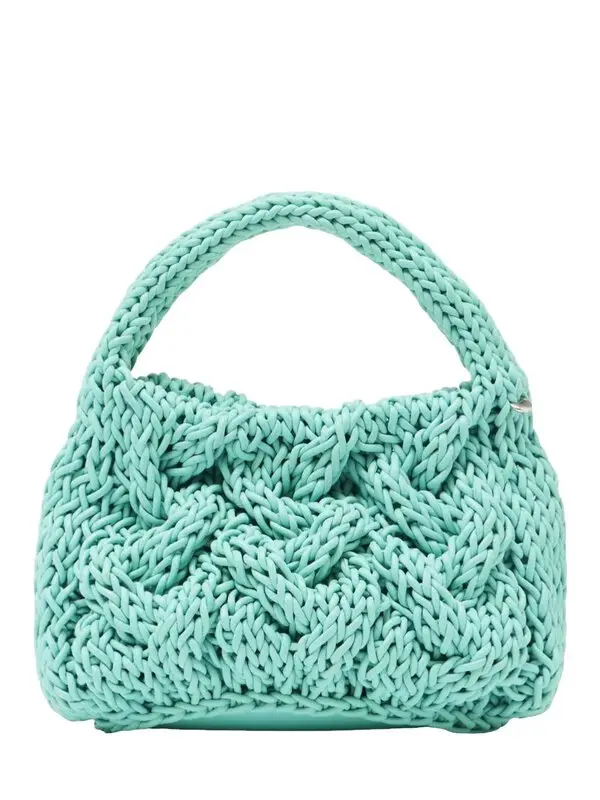 J.W.ANDERSON Small Cable Knit Bag - Mint Green