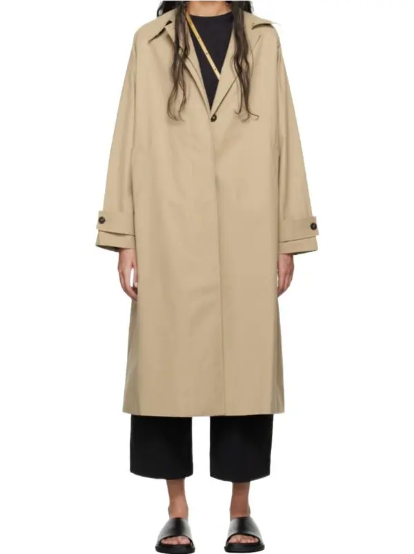 Studio Nicholson Holin Single-breasted Coat - Nude