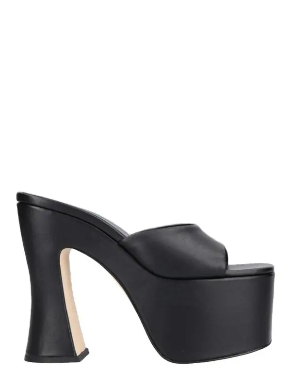 Magda Butrym Square-headed Platform Mules - Black