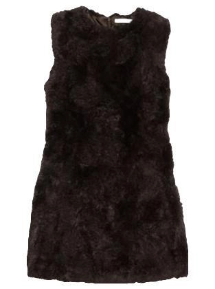 Acne Studios Sleeveless Faux-fur Mini Dress - Brown