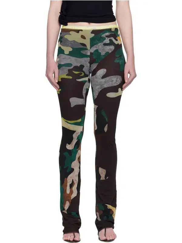 Ottolinger Printed Mesh Pants - Black