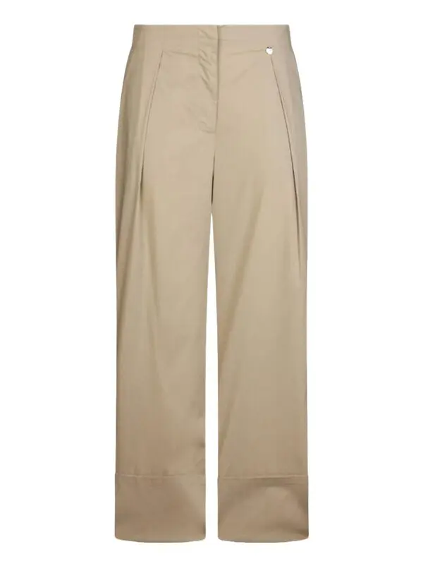 Liu Jo Pleated Wide-leg Trousers - Grey