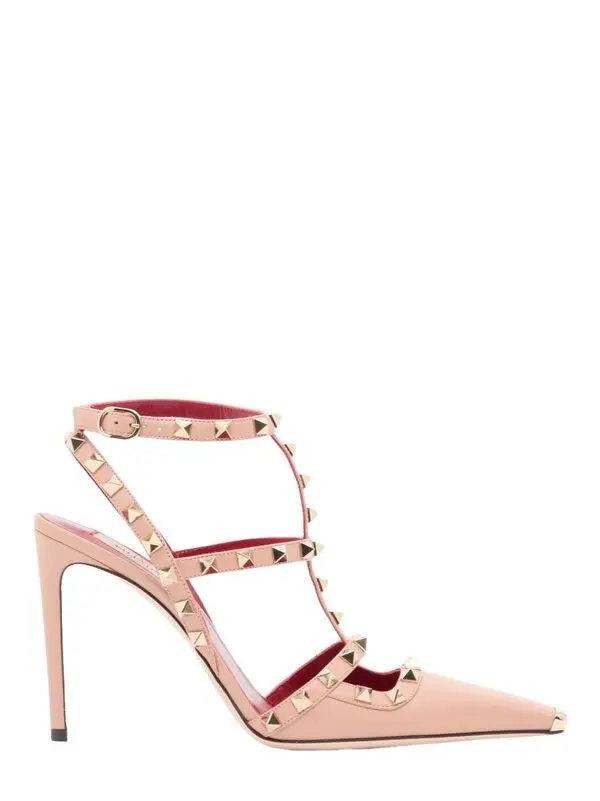 Valentino Garavani Rockstud Kidskin Pumps 100mm - Nude