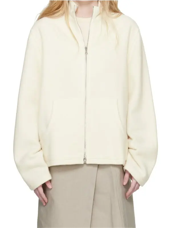 RIER Fleece Full-zip Jacket - White