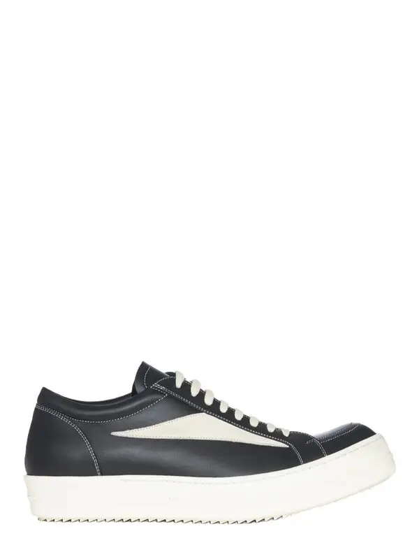 Rick Owens Low-top Leather Lace-up Sneakers - White