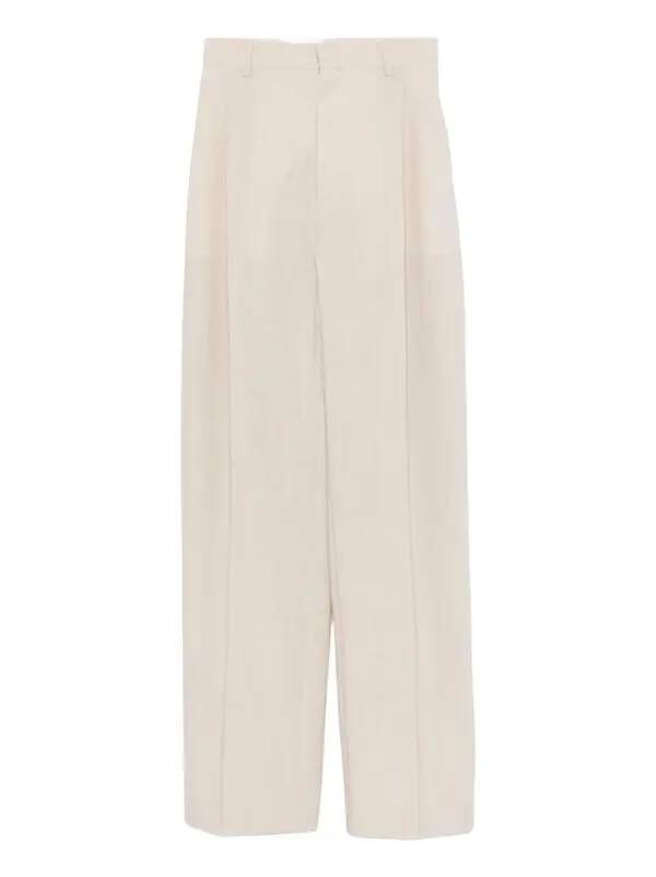 Wardrobe.NYC Pleated Trousers - White