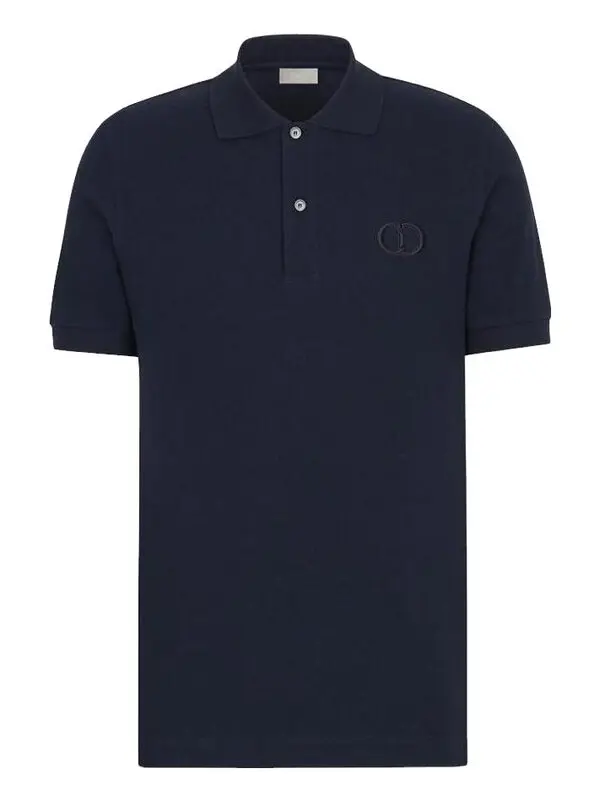 Dior Cd Icon Embroidery Polo Shirt - Blue