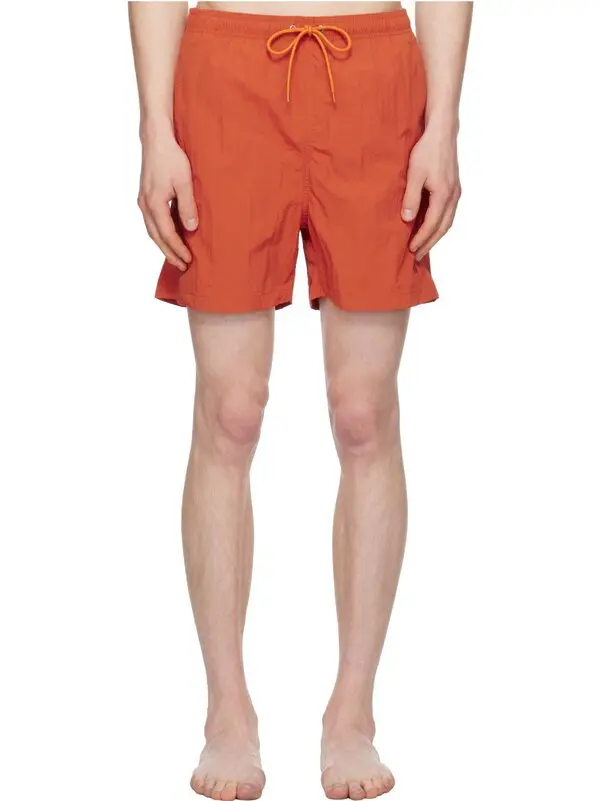 Norse Projects Elastic Waist Swim Trunks - Blood Orange