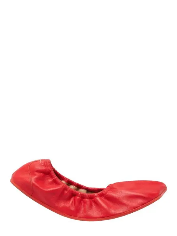 MAISON MARGIELA Gathered Ballet Flats - Red