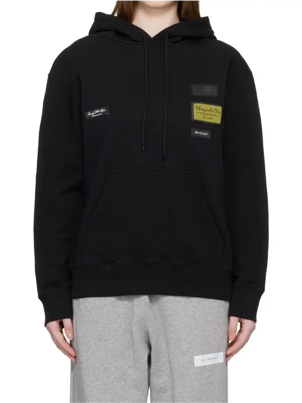 MAISON MARGIELA Drawstring Hoodie - Black