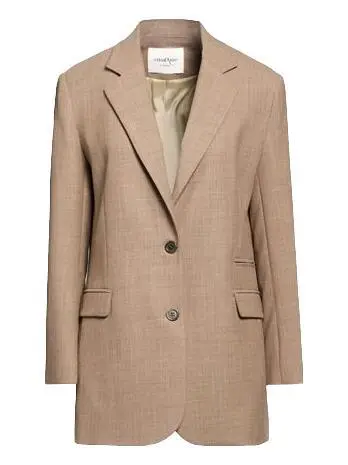OTTOD'AME Single-breasted Piqué Blazer - Beige