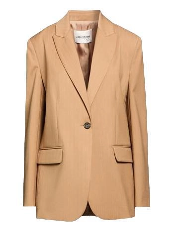 OTTOD'AME Polyester, Virgin Wool, Elastane Blazer - Camel