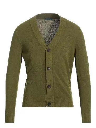 ZANONE Cotton-polyamide Bouclé Cardigan - Green