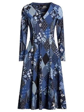 High Midi Dress Light Nylon Elastane - Light Blue