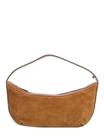 Staud Hobo Bag In Suede - Beige