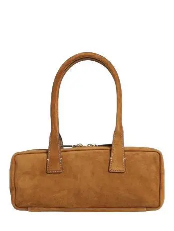 Staud Camel Suede Baguette Handbag - Beige