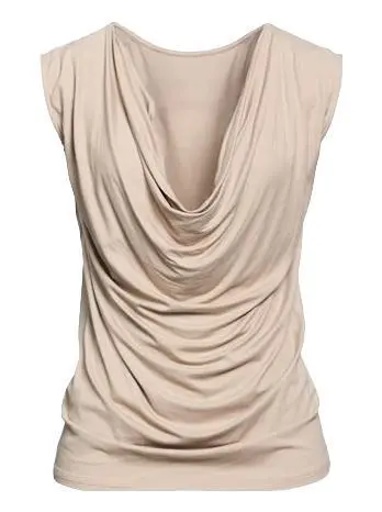 Majestic Filatures Viscose And Elastane Top - Beige