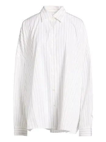 Dries Van Noten Striped Cotton Poplin Oversized Shirt - White