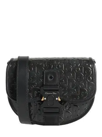 Dior Cross-body Bag Charcoal Leather - Grey
