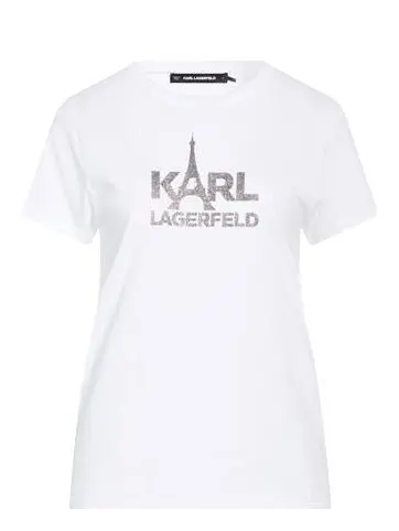 Karl Lagerfeld Cotton Logo Print T-shirt - White