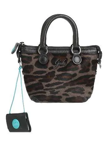 GABS Leopard Print Calf Hair And Pebbled Leather Tote - Black