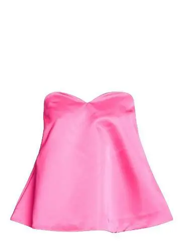 SEMICOUTURE Strapless Sweetheart Neckline Tube Top - Pink