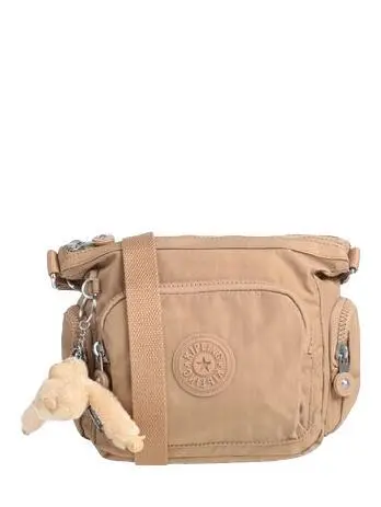 KIPLING Polyamide Crossbody Bag With Appliqu - Beige
