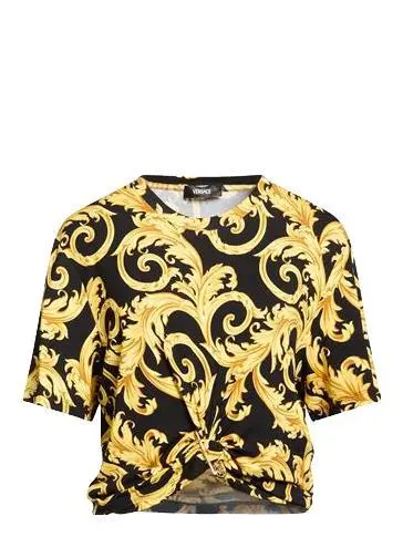 Versace Viscose And Elastane T-shirt - Black