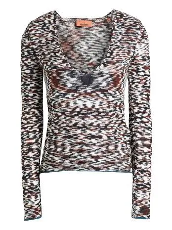 Missoni Cashmere & Wool Mélange V-neck Sweater - Brown
