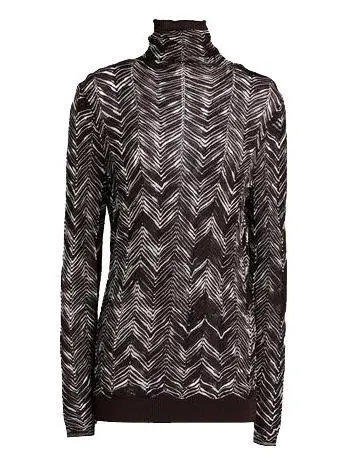 Missoni Wool & Viscose Knit Turtleneck - Brown