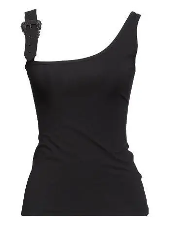 Versace Cotton Elastane Tank Top - Black