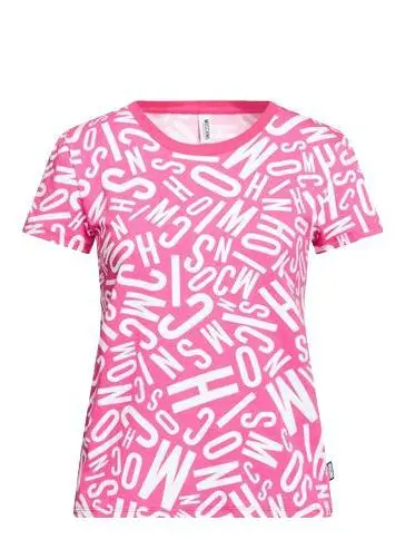 Moschino Cotton & Elastane Logo Print T-shirt - Pink