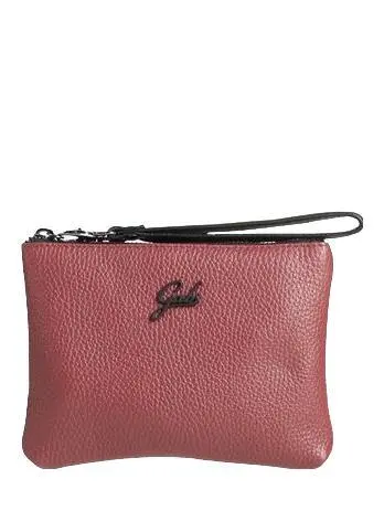 GABS Calfskin Clutch With Wristlet - Red