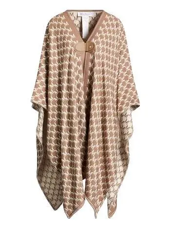 Max Mara Camel Wool Blend Cape - Beige