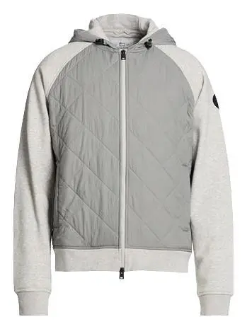 Woolrich Light Cotton And Polyester Blend Jacket With Hood - Grey
