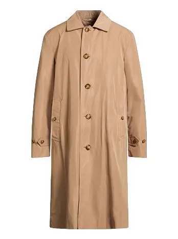 Burberry Camel Polyester Overcoat & Trench Coat - Beige