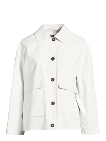 Herno Single-breasted Jacket In Polyester And Polyurethane - Light Grey