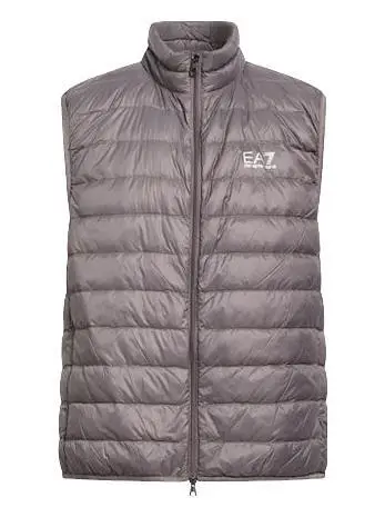 EA7 Quilted Zip-up Vest - Grey