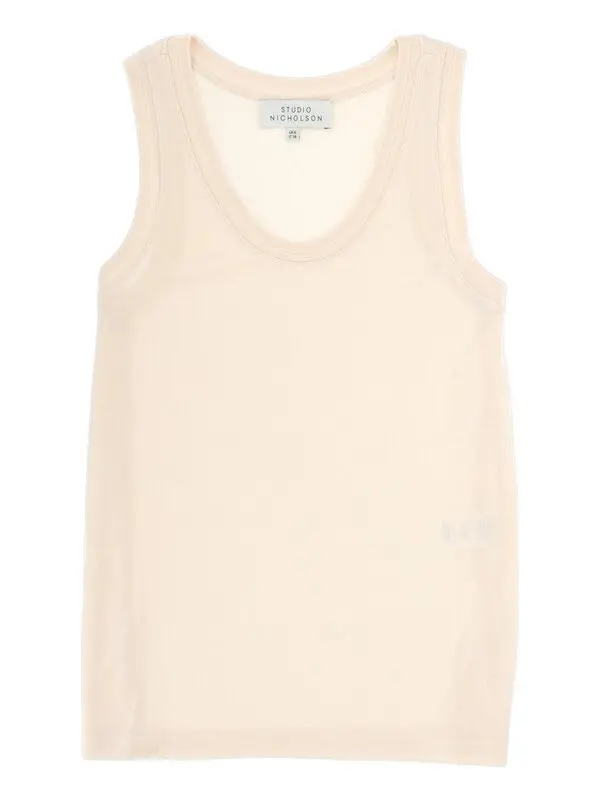 Studio Nicholson Lyocell Tank Top - Ivory