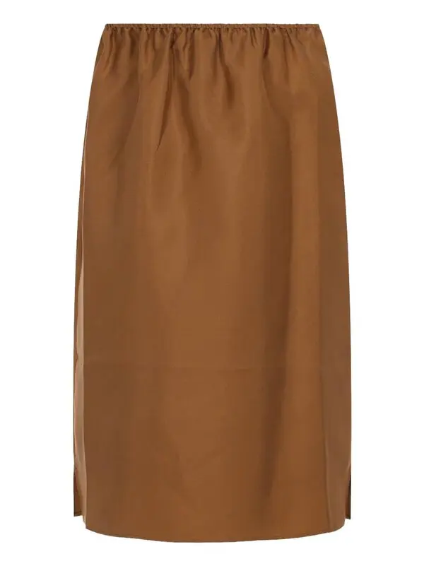 Loulou De Saison Vasali" Midi Skirt - Brown