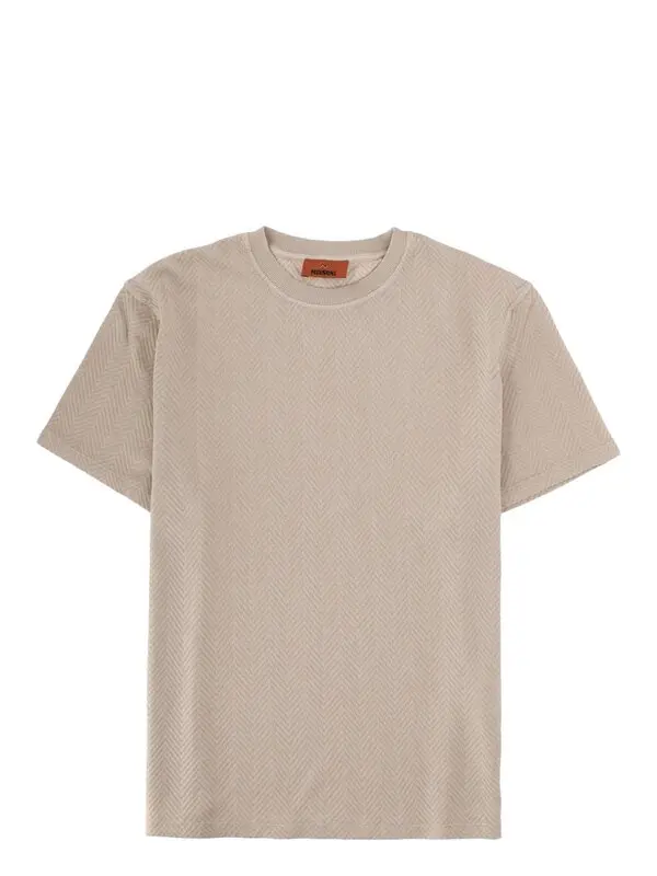 Missoni Cotton Blend T-shirt - Beige