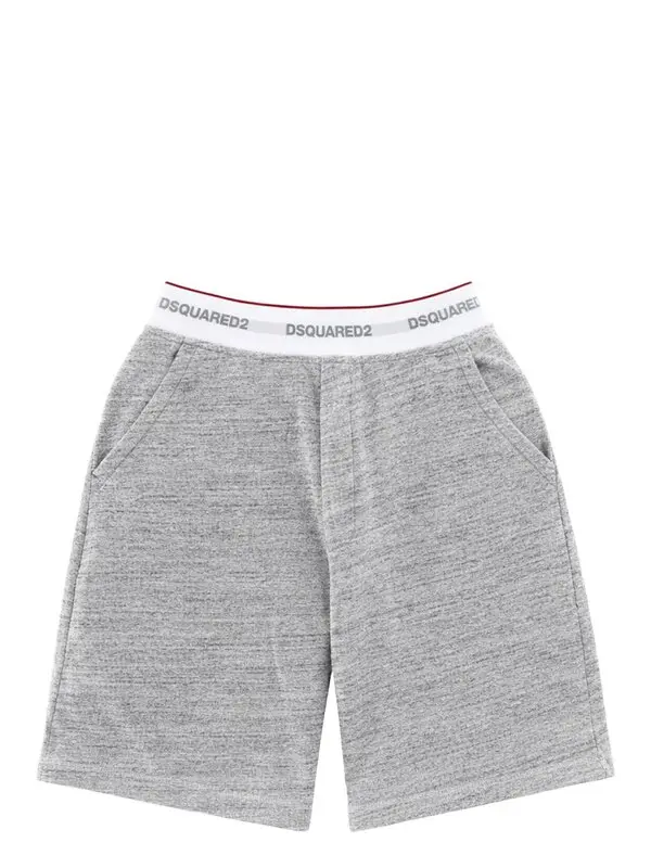 Dsquared2 Logo Print Oversized Shorts - Grey