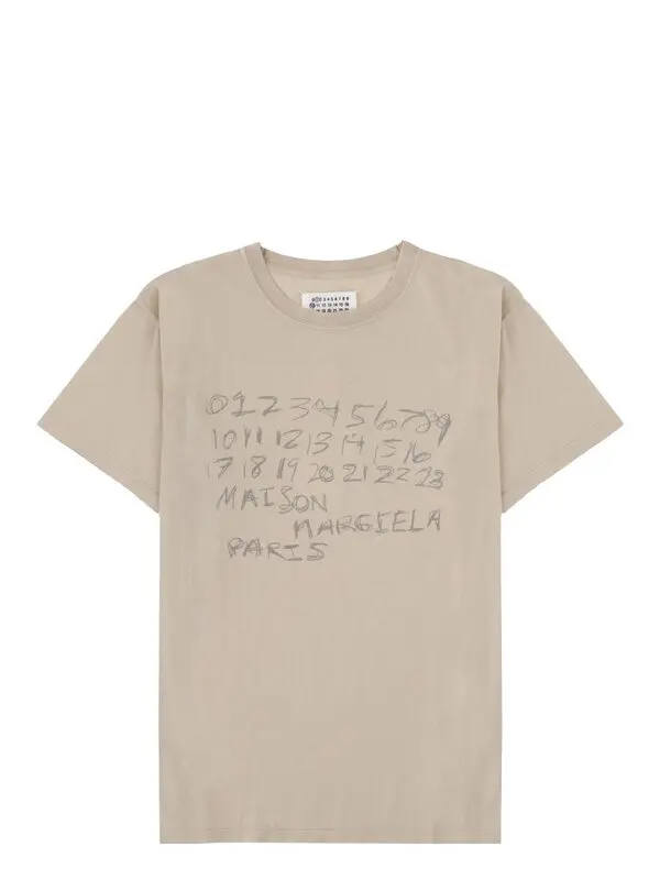 MAISON MARGIELA Printed T-shirt - Beige
