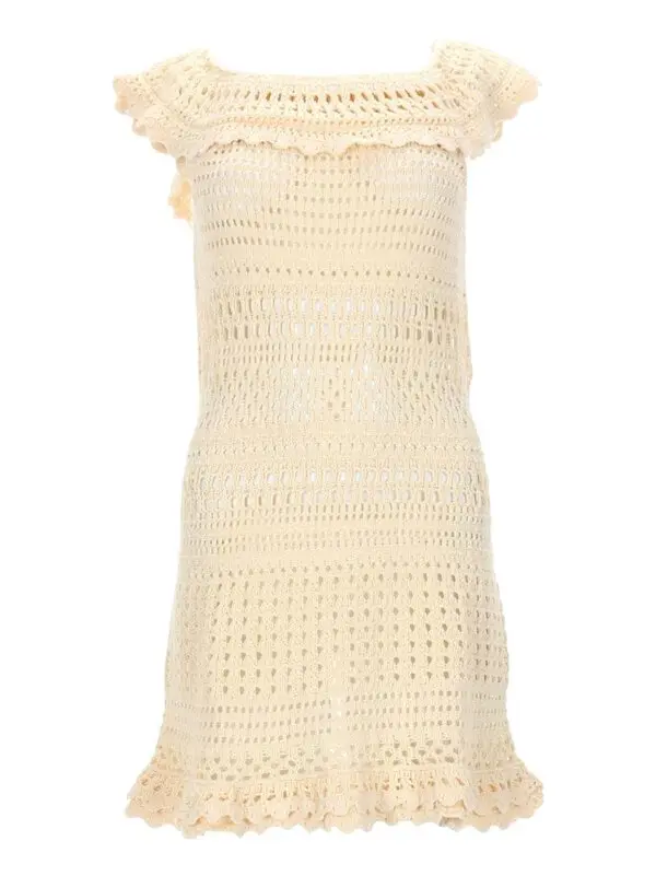MARANT ETOILE Zoa" Mini Dress - Beige
