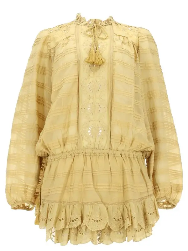 MARANT ETOILE Preya" Mini Dress - Yellow