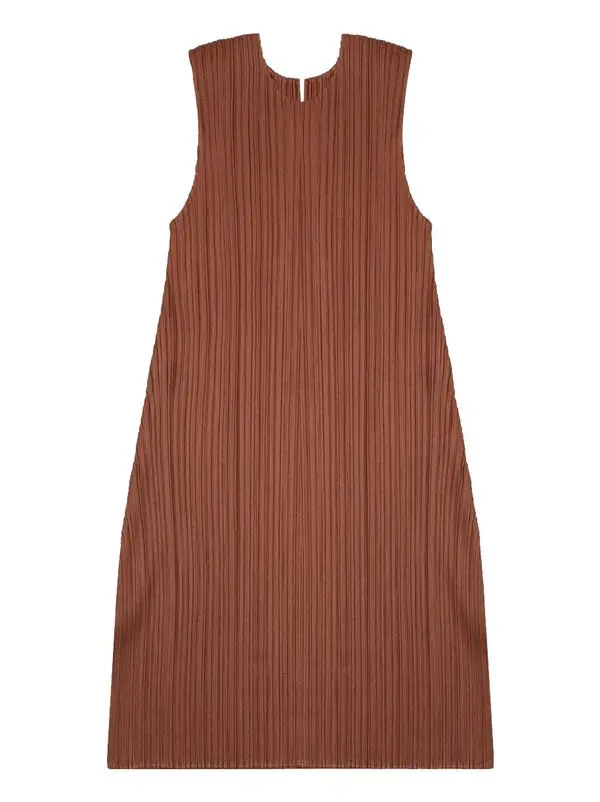 Issey Miyake Pleated Blouse - Brown