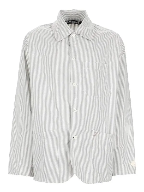 Jacquemus La Veste Boutis" Striped Jacket - White