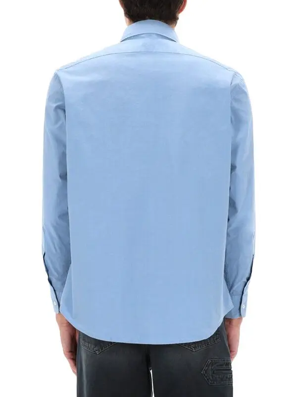 NO PROBLEMO Logo Print Shirt - Azure
