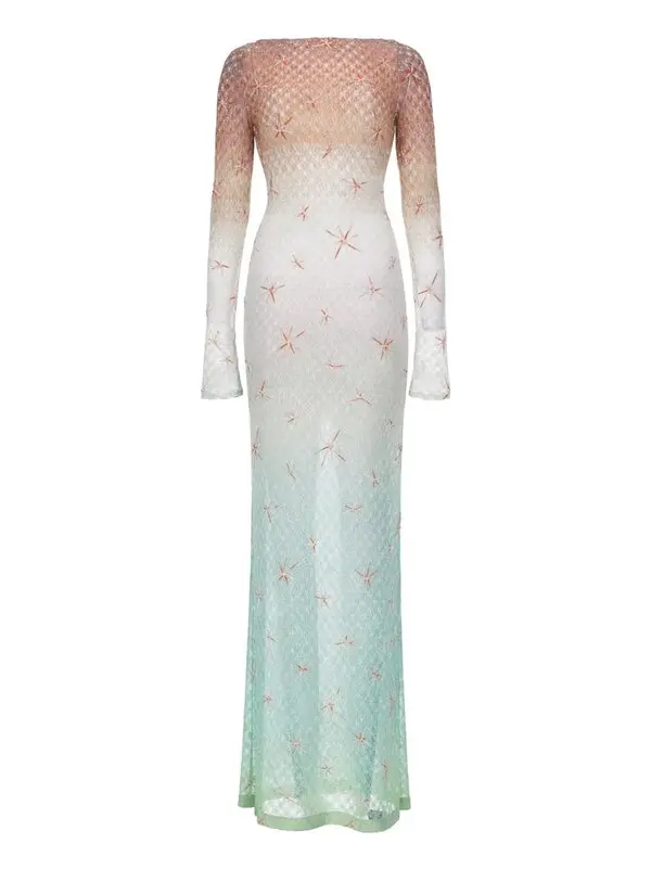 Missoni Long Ombré Metallic Fiber Dress - Multicolour